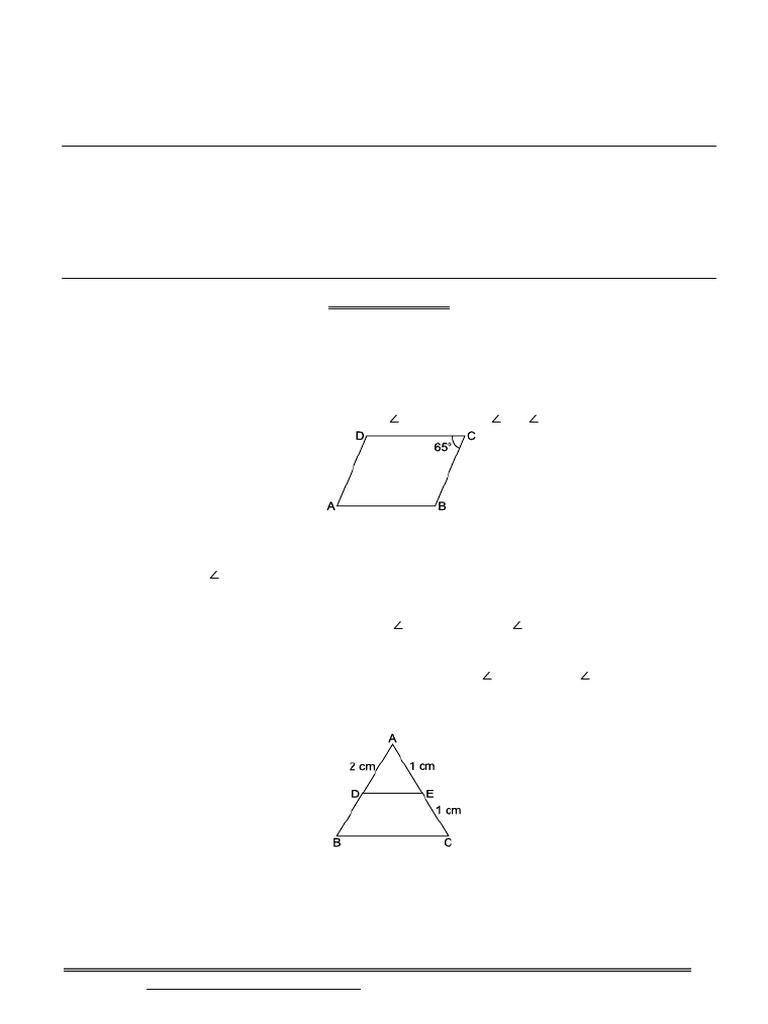 Assignment for Class IX Chapter Quadrilateral (1) | PDF | Rectangle ...