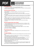 Class 8 History Chapter 2 Notes - From Trade To Territory Free PDF | PDF