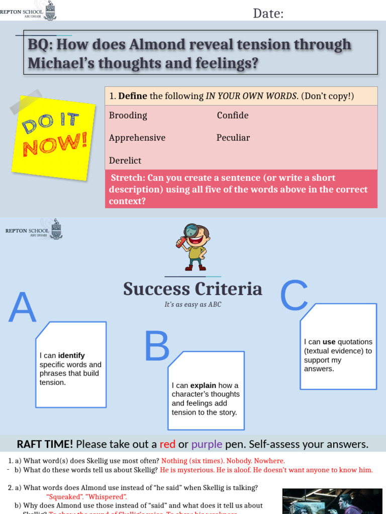 Analyzing Tension in Michael's Thoughts | PDF
