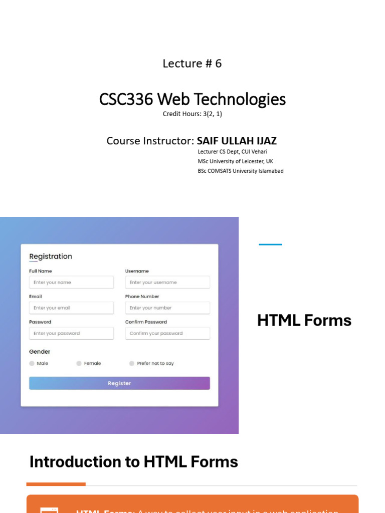 CSC336-WT Lec6 Slides | PDF | World Wide Web | Internet & Web