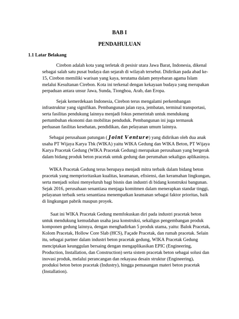 Progres Laporan PKL | PDF