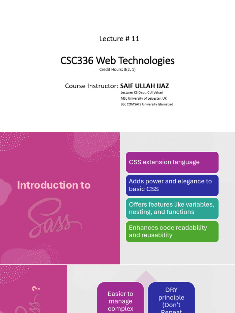 CSC336-WT Lec11 slides | PDF | Computer Programming | Computing