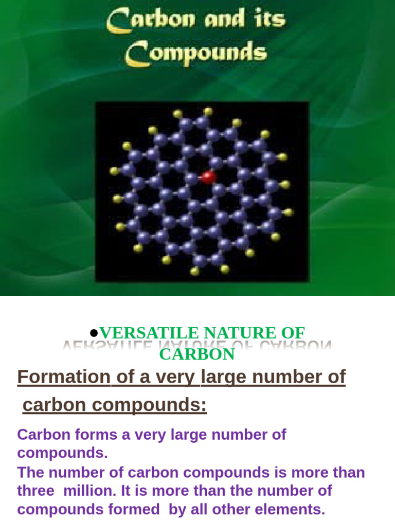 Carbon and Its Compounds | PDF | Detergent | Carbon