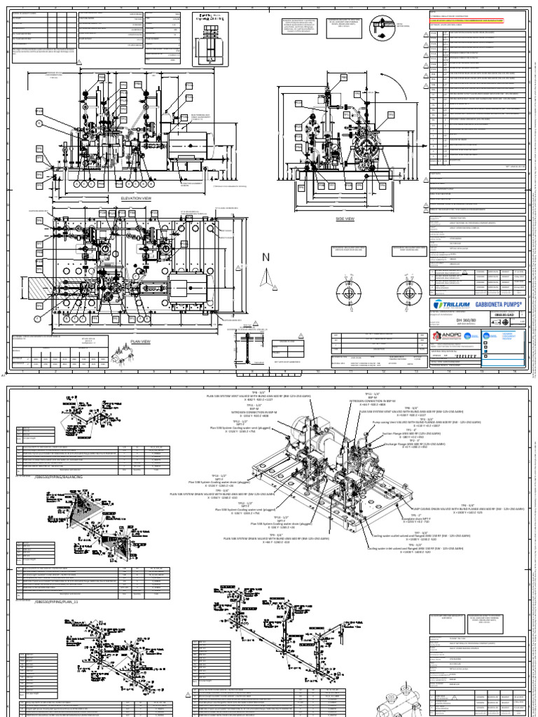 Pump Assembly General Arrangement Drawing | PDF | Electrical Engineering