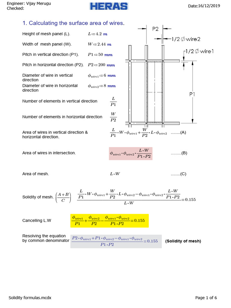 Solidity formula | PDF | Area | Geometry