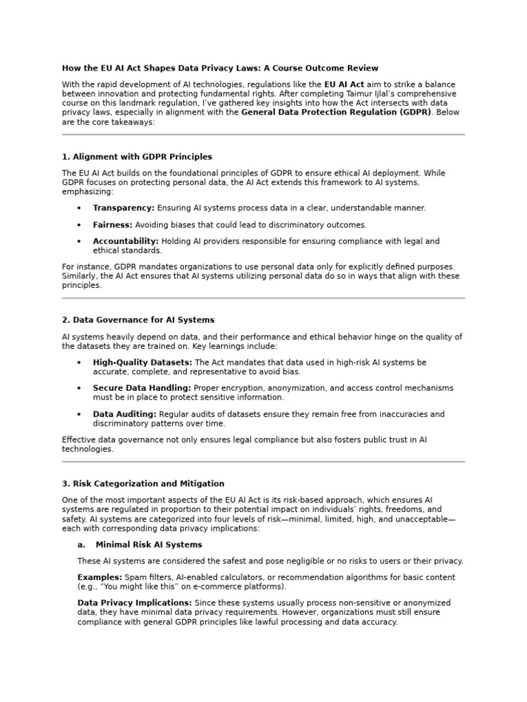 EU AI Act - Blog | PDF | Artificial Intelligence | Intelligence (AI ...