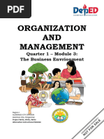 Organization and Management: 1st Quarter Module Lesson 4 The Firm and ...