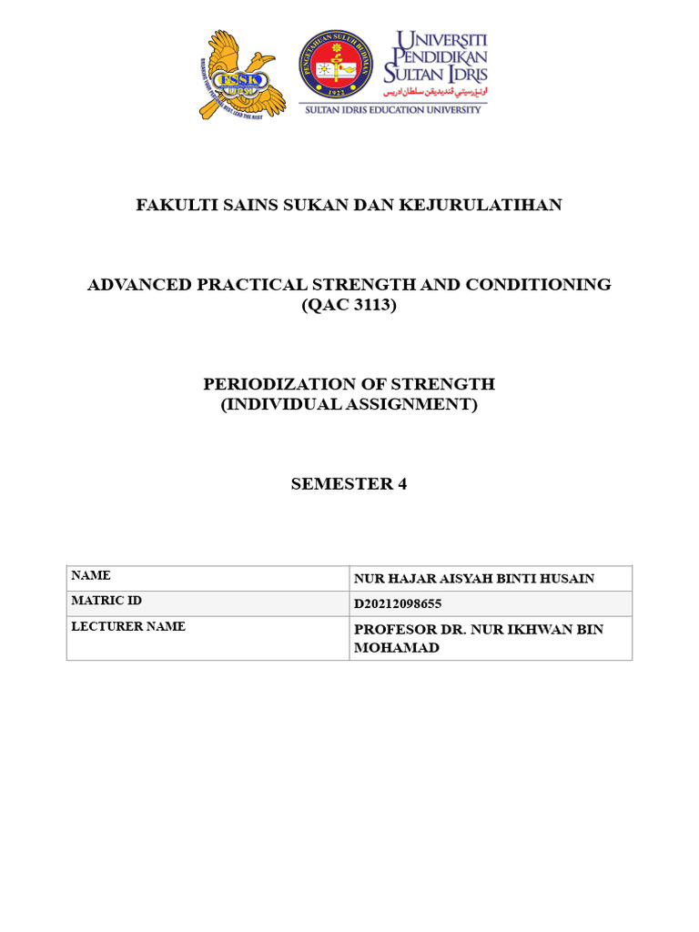 Advanced Practical SNC (Peridiozation of Strength) | PDF | Strength ...