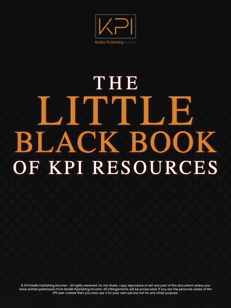 01-The Little Black Book of KPI Resources PDF | PDF | Amazon Kindle | Books
