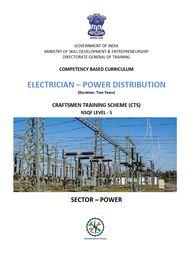 CTS Electrician-Power Distribution_CTS_NSQF-5 | PDF | Electric Motor ...