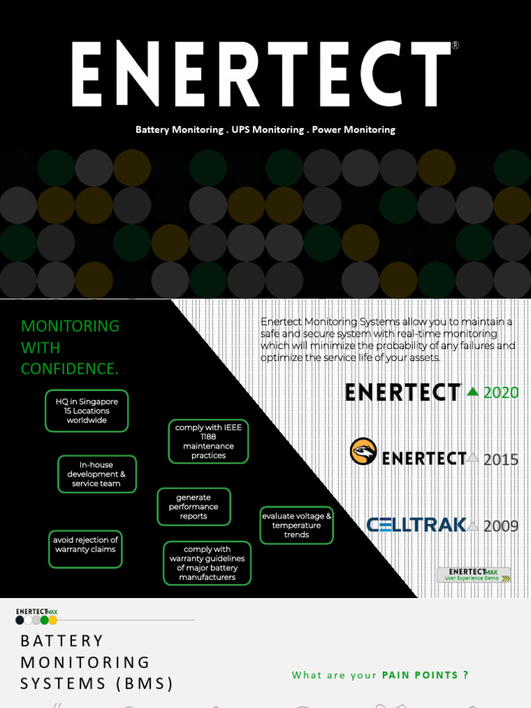 Enertect Battery Monitoring Solutions | PDF | Electrical Engineering ...