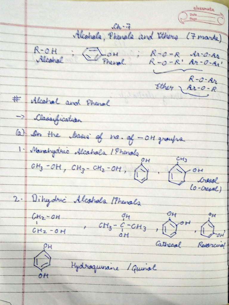 Alcohol Phenol and Ethers | PDF