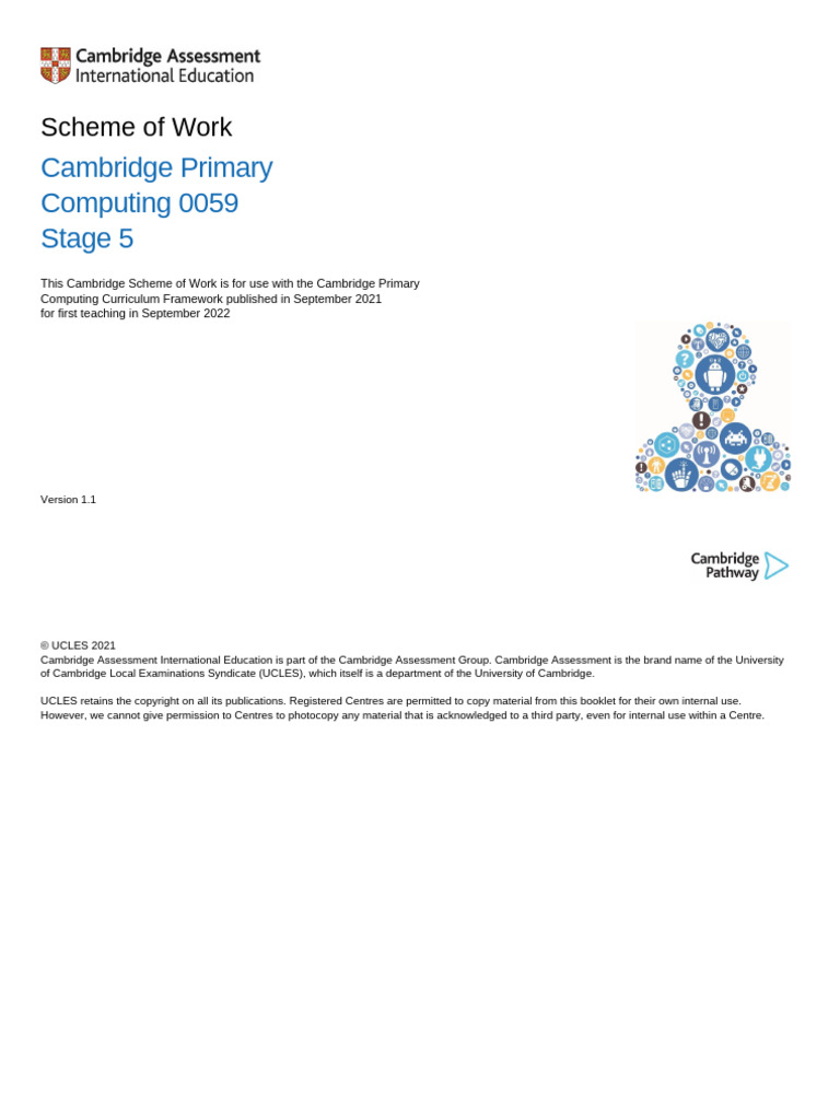 0059 Computing Scheme of Work Stage 5 v1.1 - tcm142-635621 | PDF ...