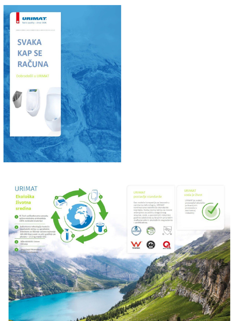 URIMAT bezvodni pisoari | PDF