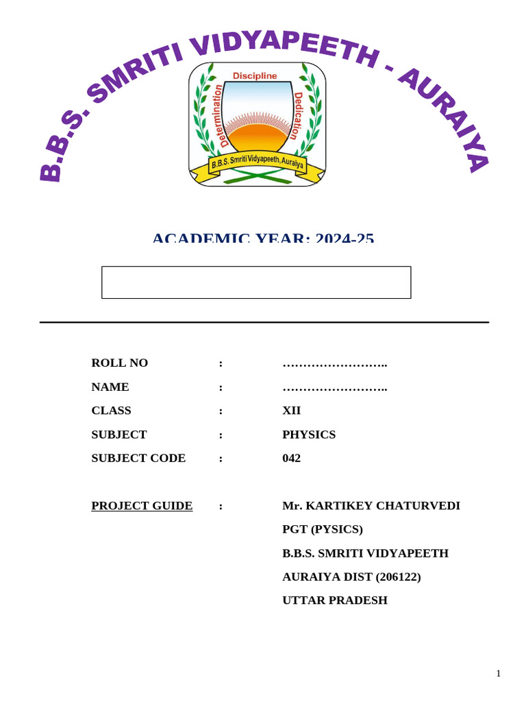 PROGRAM FILE FRONT PAGE DOC.docx PYSICS | PDF