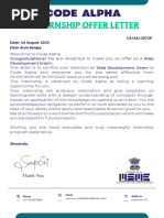 ShadowFox Internship Program | PDF