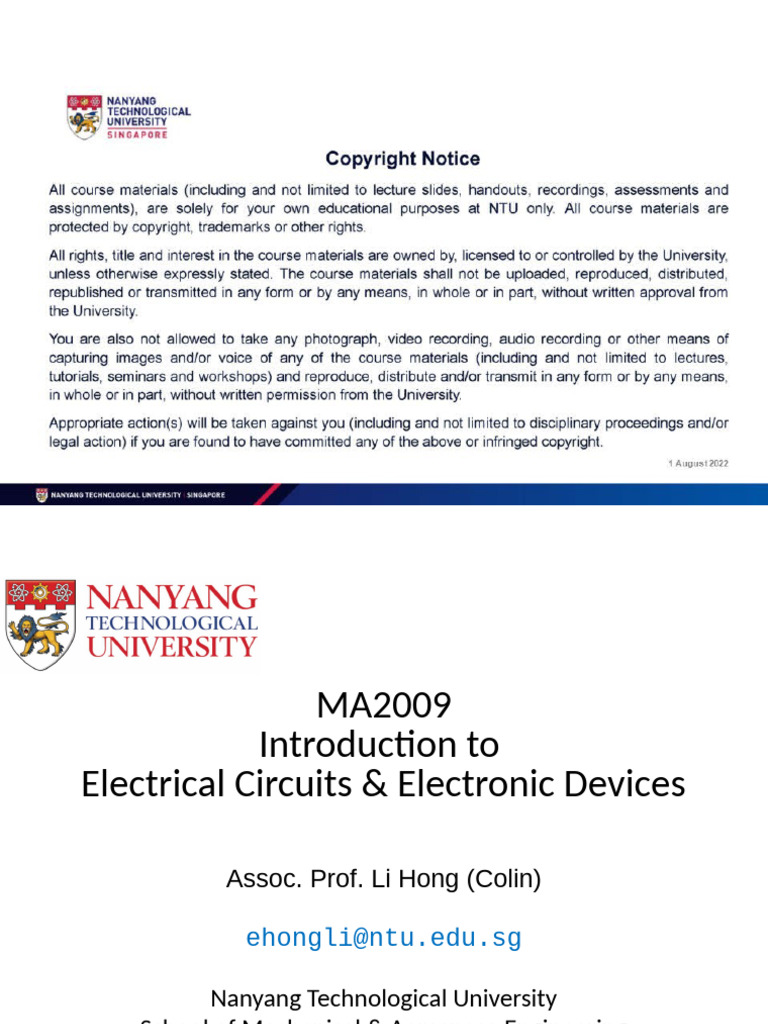 Electrical Circuits Course Overview | PDF | Electronic Filter | Electricity