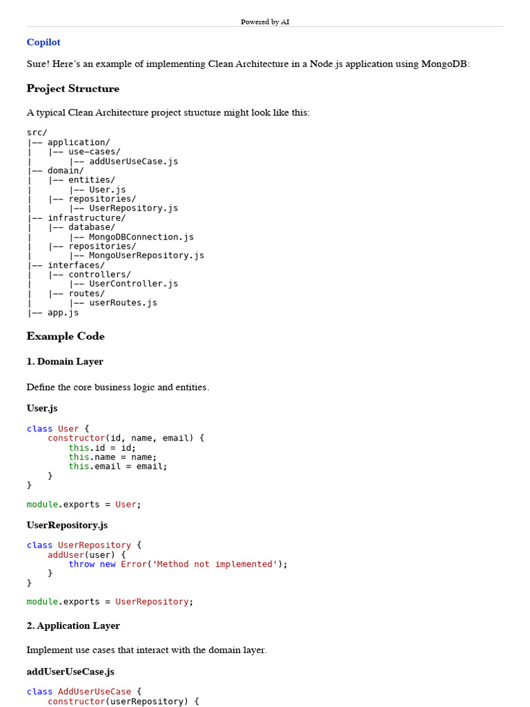 Discover-Chat Clean Architecture | PDF | Systems Architecture | Software Engineering