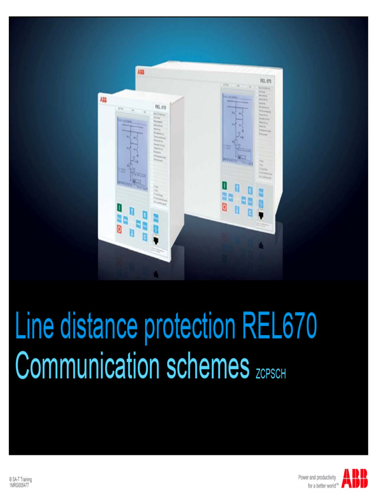 06_SEP671_Communication_Schemes_ZCOM_ZCAL2_REL670 | PDF | Electrical ...