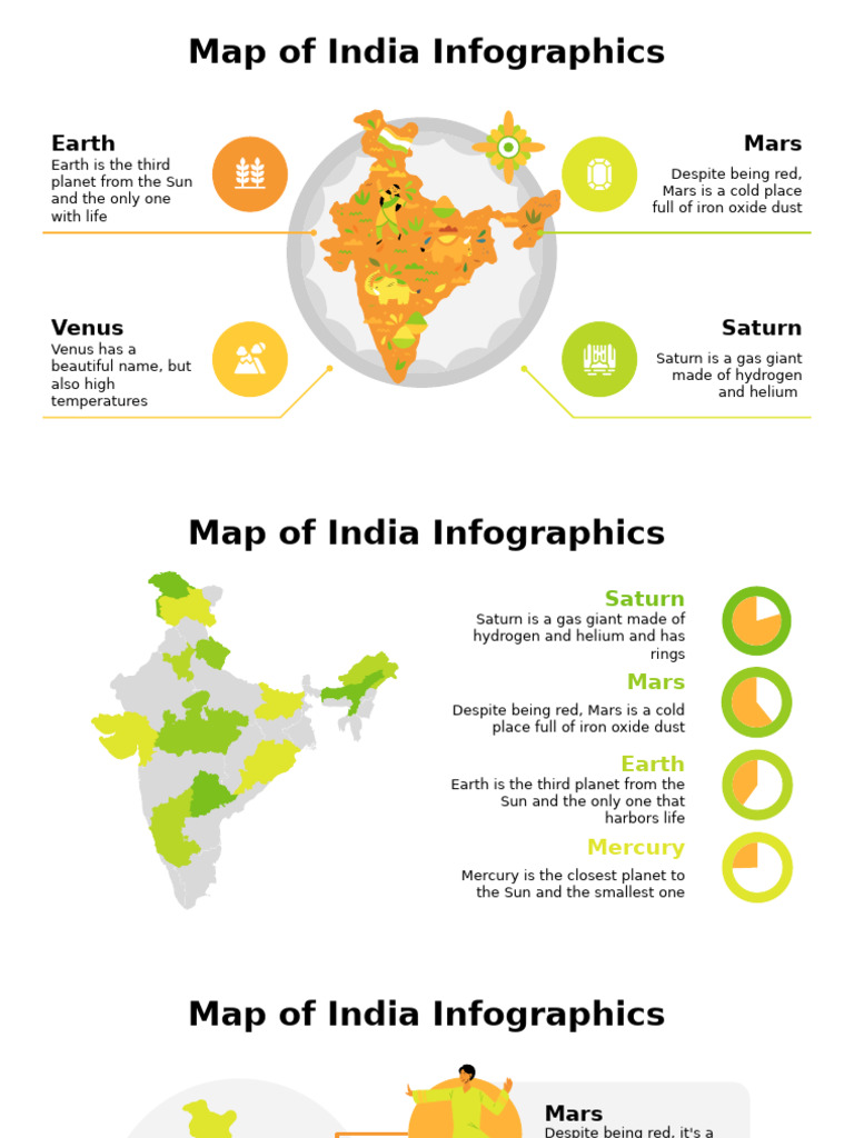 Map of India Infographics by Slidesgo | PDF | Planets | Saturn