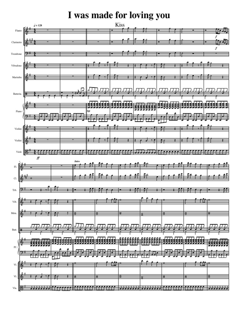 Kiss - I Was Made for Loving You | PDF