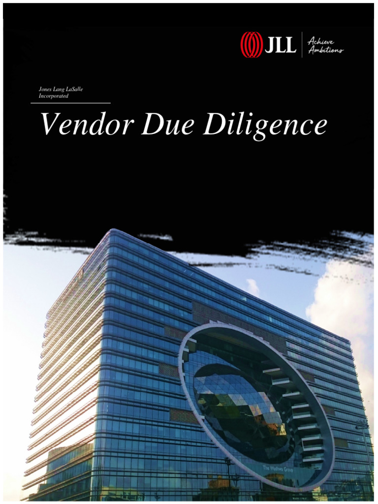 JLL Vendor Due Diligence Program | PDF | Due Diligence | Audit