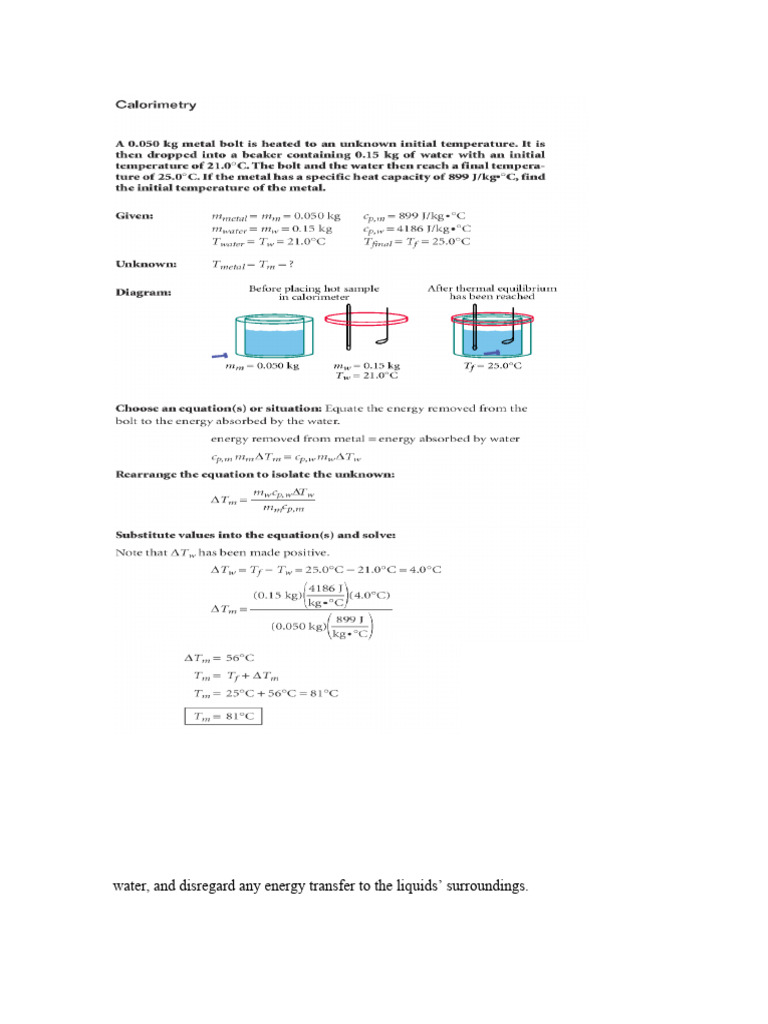 Practice Calorimetry | PDF