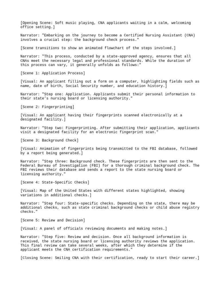 The CNA Background Check Process Explained | PDF | Background Check ...