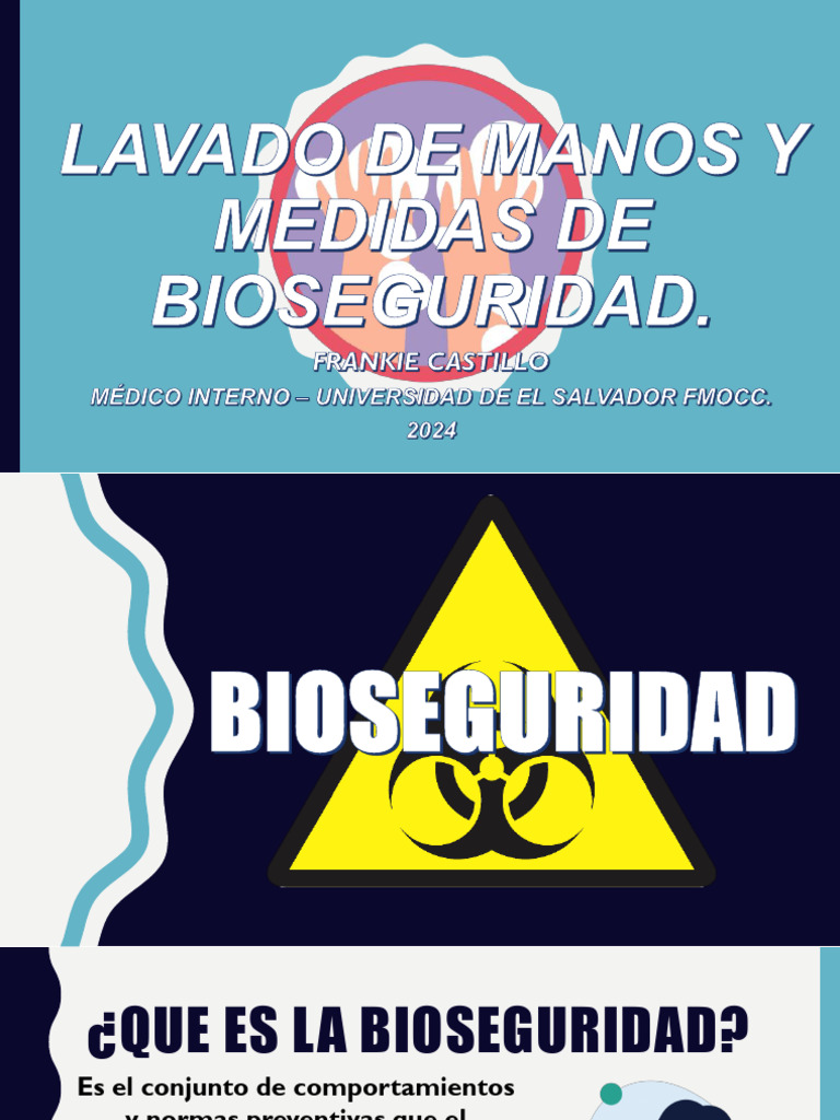 Lavado de Manos y Medidas de Bioseguridad | PDF | Lavado de manos | Infección