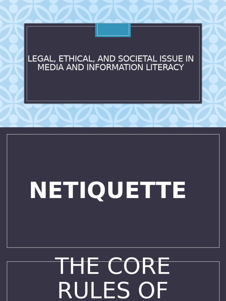 Essential Netiquette Rules for Online Etiquette | PDF | Communication | Faq