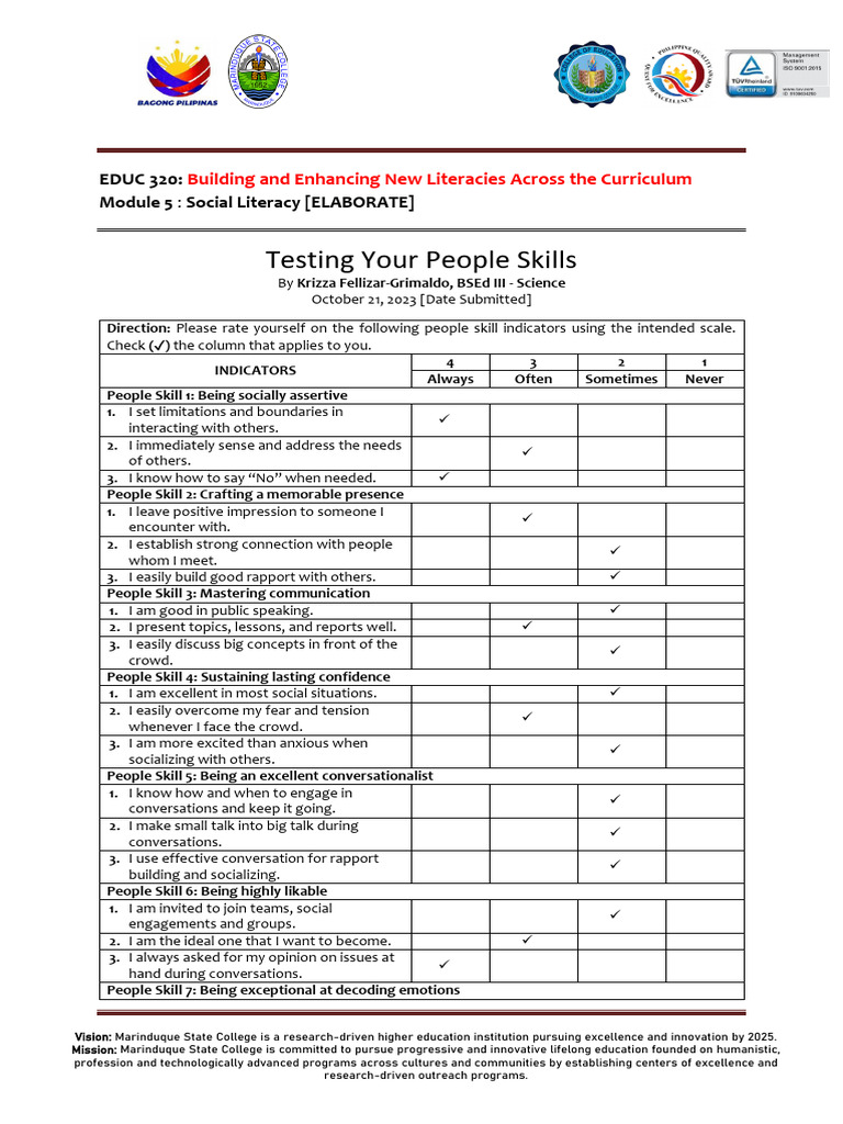 Enhancing People Skills for Educators | PDF | Teachers | Skill