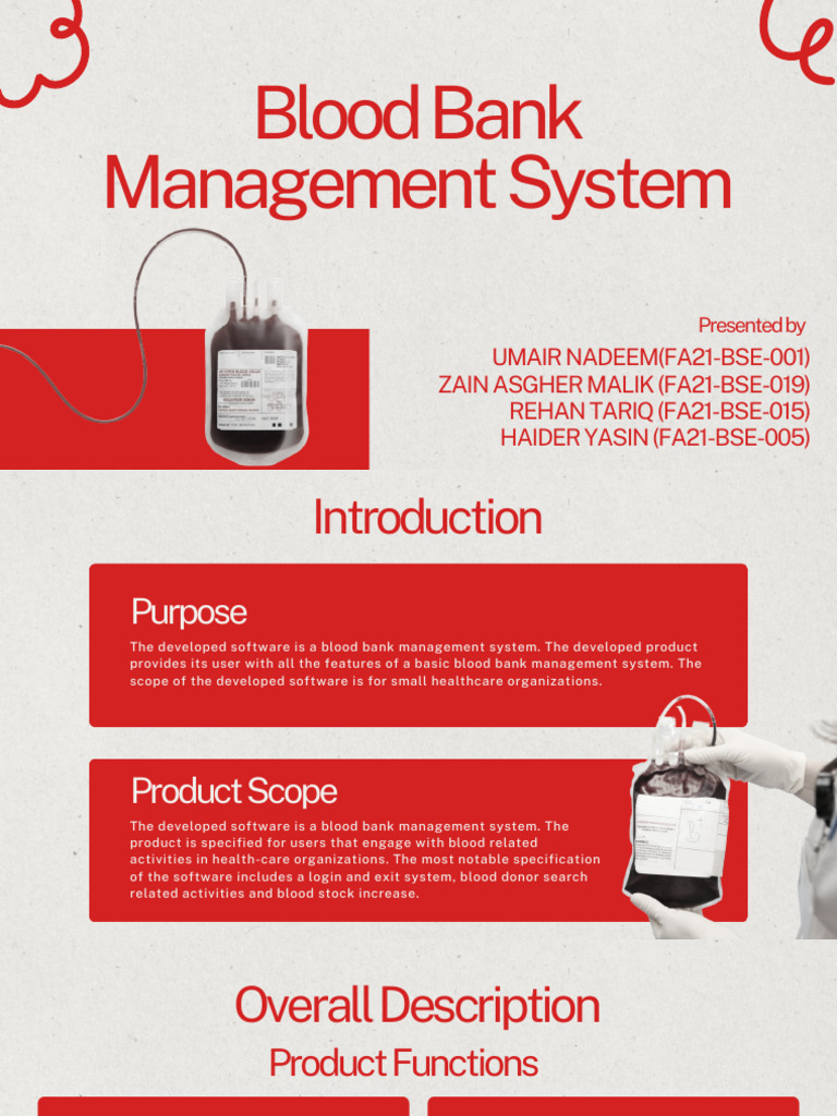 Blood Bank Management System Overview | PDF | User (Computing) | Login