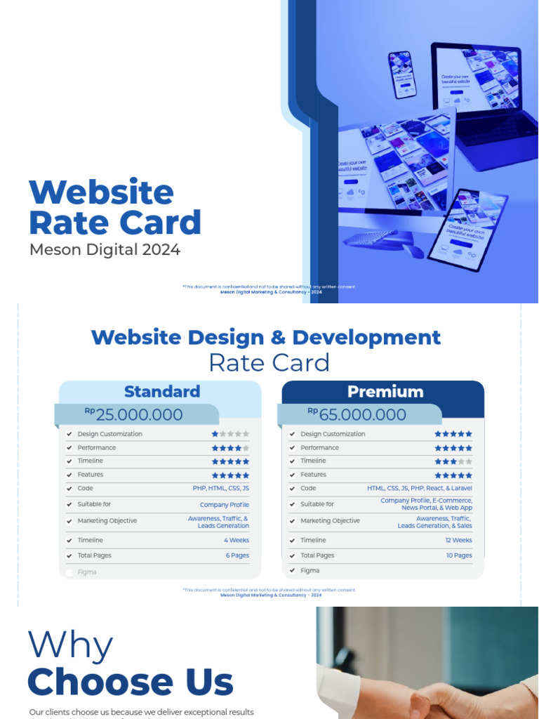 Meson Digital 2024 Website Rate Card | PDF | Websites | Web Design