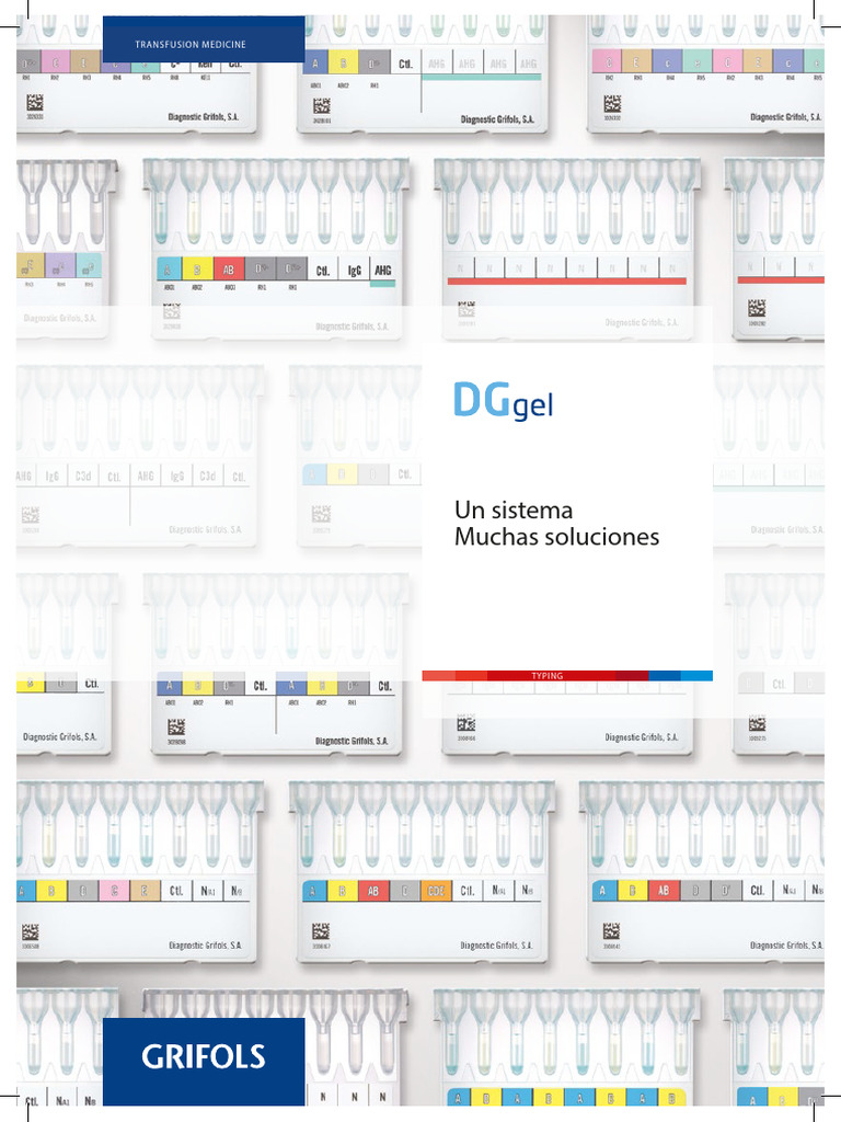 Sistema DG Gel para Tipaje Sanguíneo | PDF | Anticuerpo | Tipo de sangre