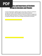Costume Design Template for Students | PDF