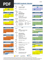 NTU Academic Calendar AY2024 25 (Semester) | PDF | Observances | Academia
