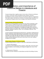 Costume Design Template for Students | PDF