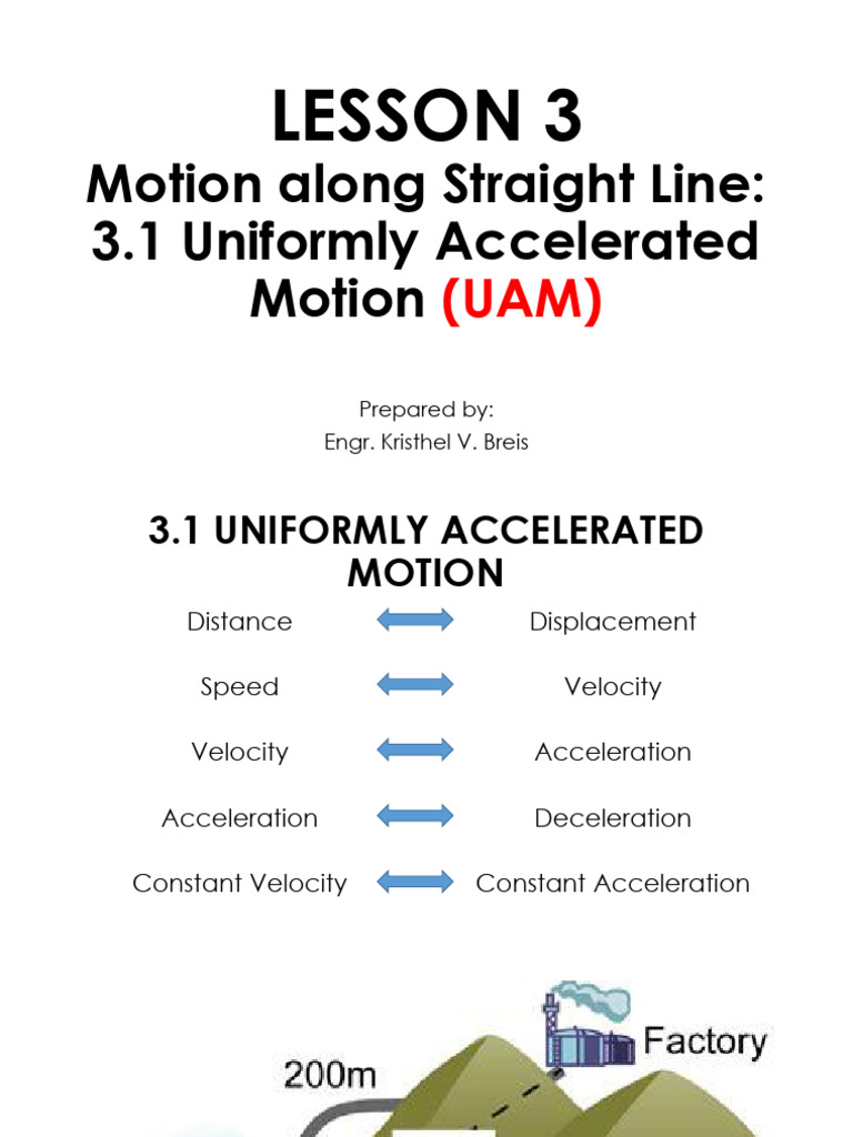 Understanding Uniformly Accelerated Motion | PDF | Acceleration | Velocity