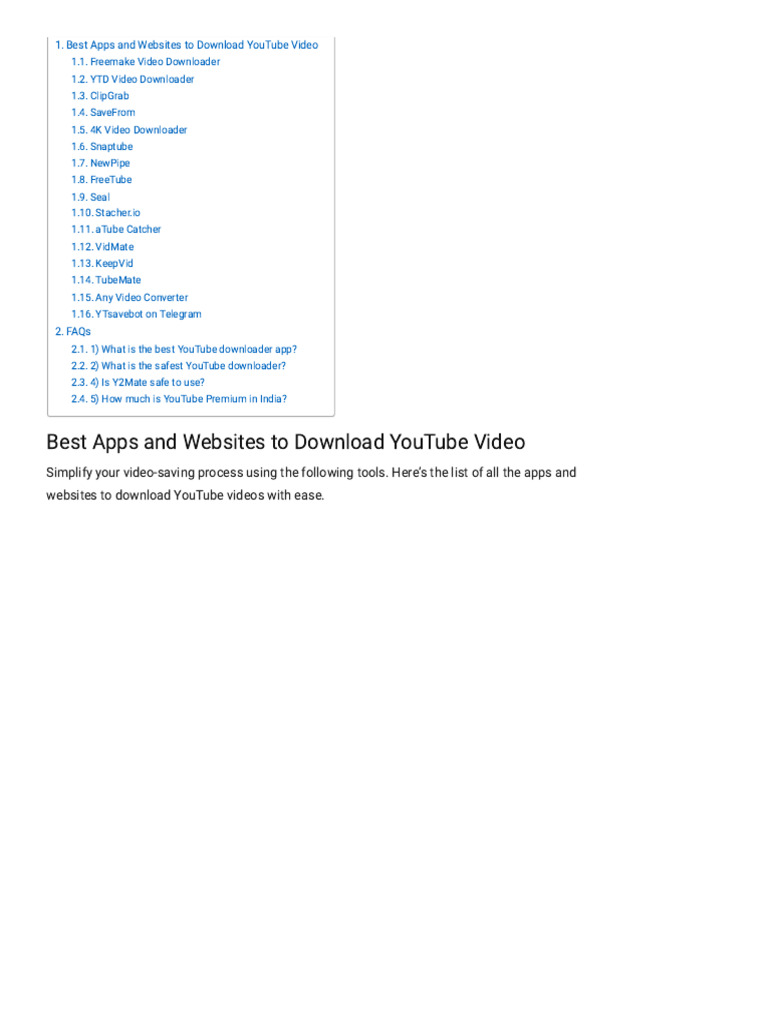15+ Best YouTube Downloaders Apps and Sites in 2024 For Windows, MacOS ...