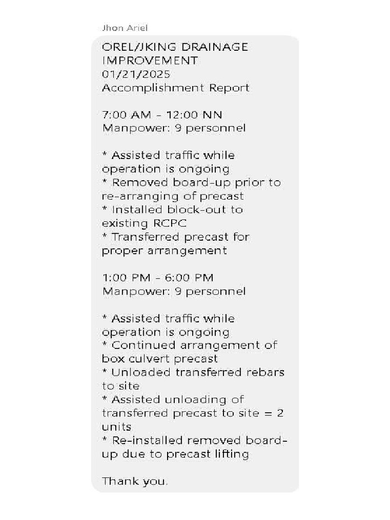 Hment Report & Ot Request - 1-22-2025 | PDF