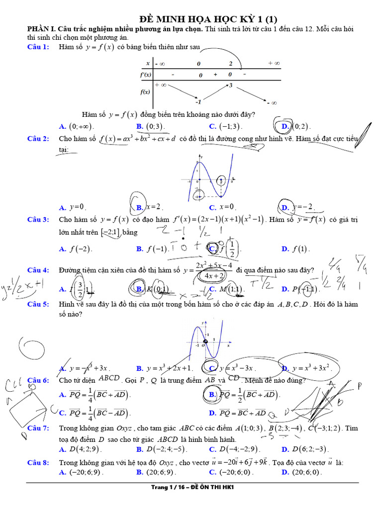 4 ĐỀ MINH HỌA HK1-MC-2024-2025 | PDF