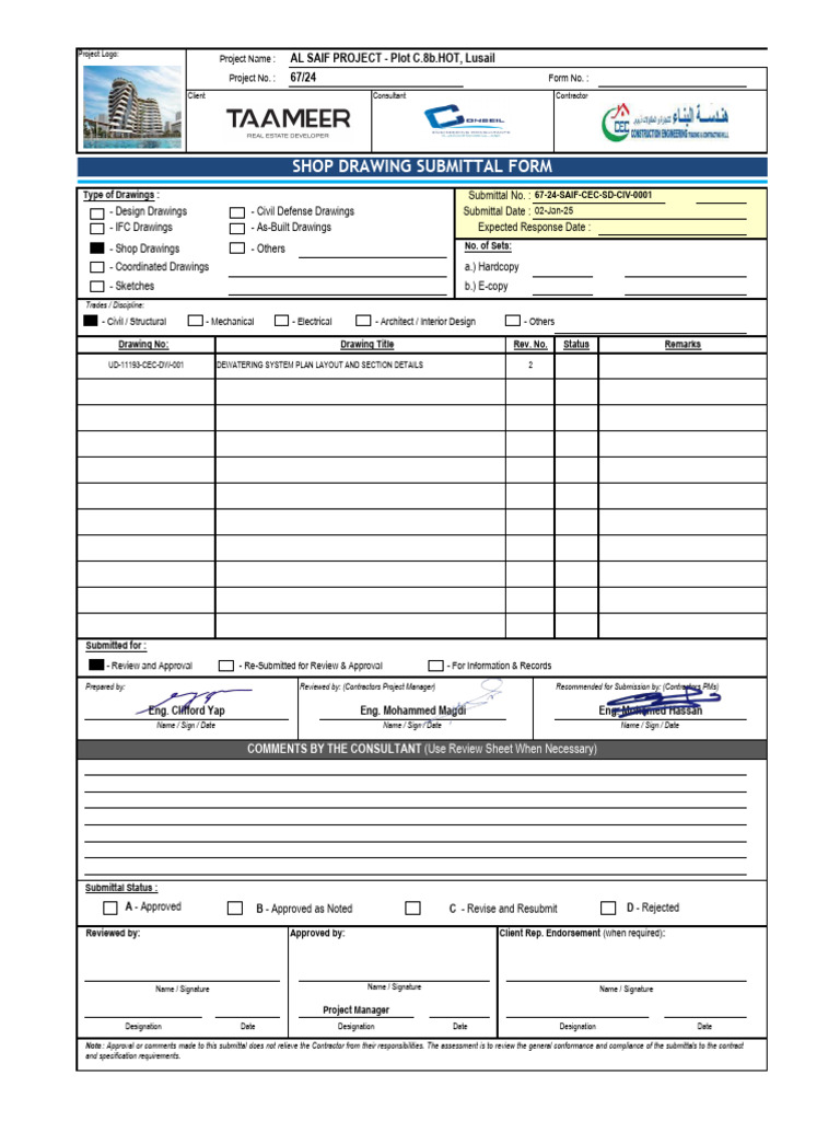 67-24-Saif-Cec-Sdw-Civ-0001 r02 - Dewatering System Plan Layout and ...
