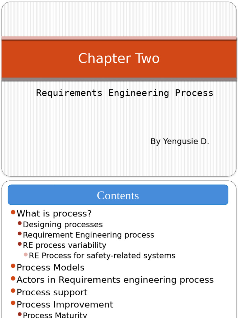 Lecture 3 (Chapter 2)-RE Process(1) (1) | PDF | Engineering | Systems ...