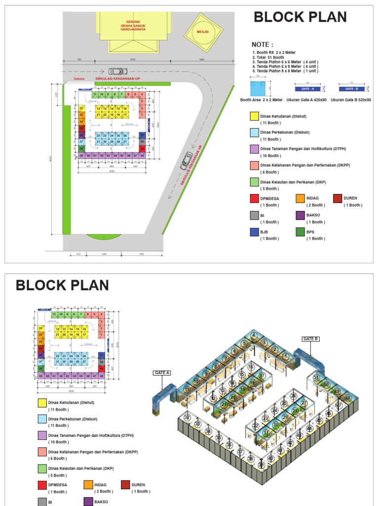 Block Plan UNPAD Booth | PDF