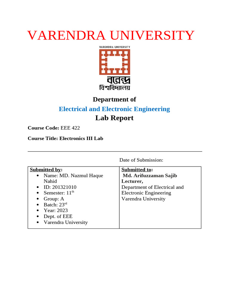 Lab Cover Page | PDF