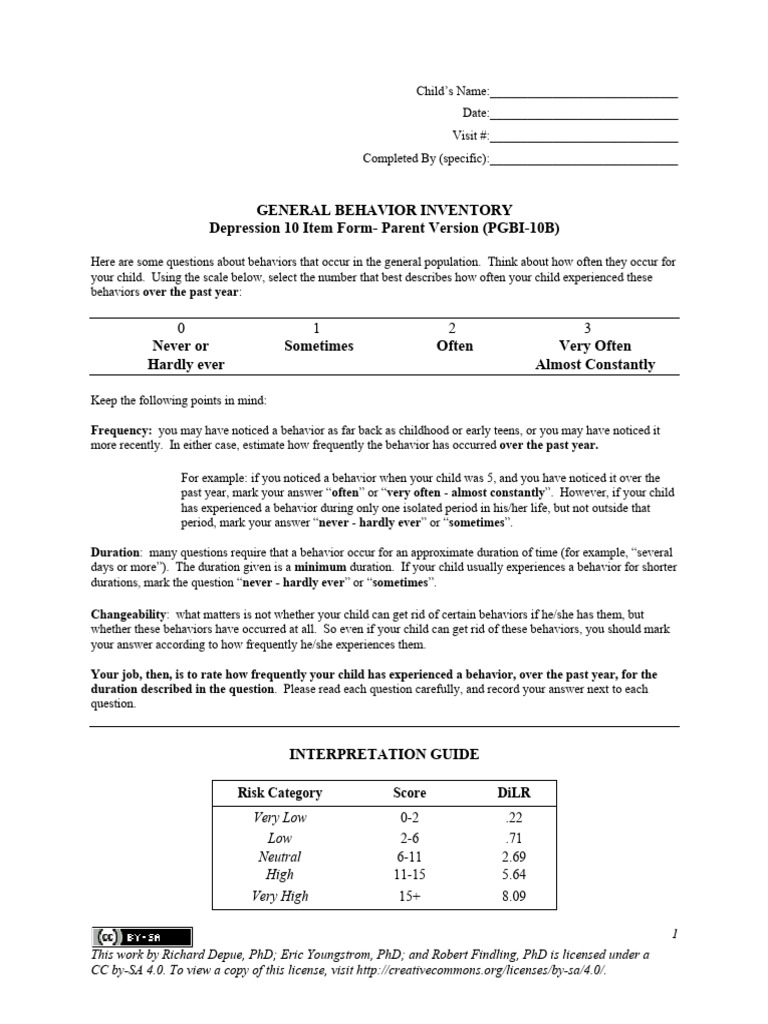 PGBI DepB Caregiver English v1 | PDF | Childhood | Human Life Stages