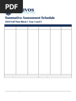 NWU 2025 Exam Timetable Overview | PDF