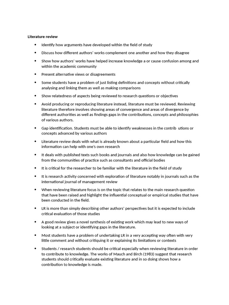Literature Review | PDF | Sampling (Statistics) | Questionnaire