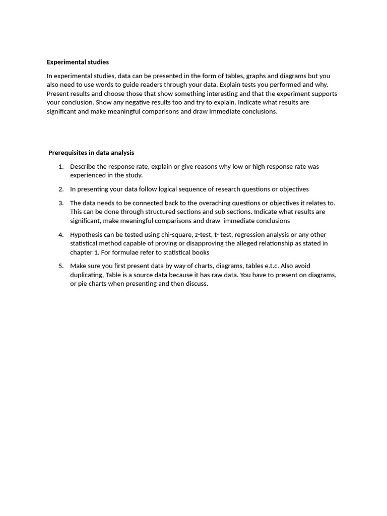 Experimental Studies | PDF