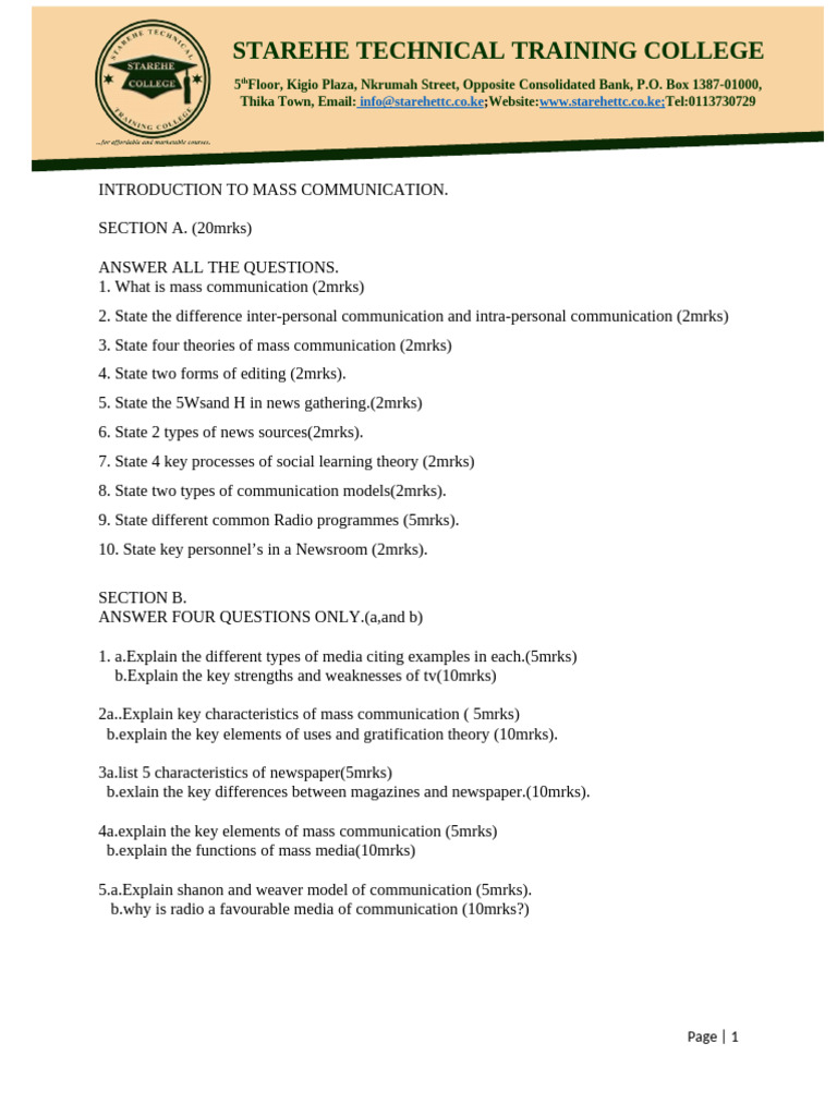 mass communication | PDF